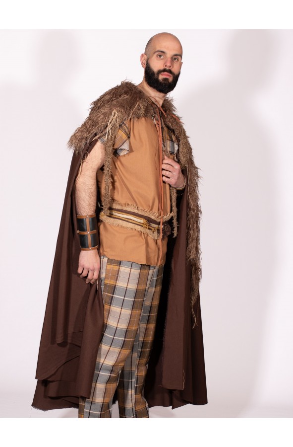 Celtic costume with plaid trousers
