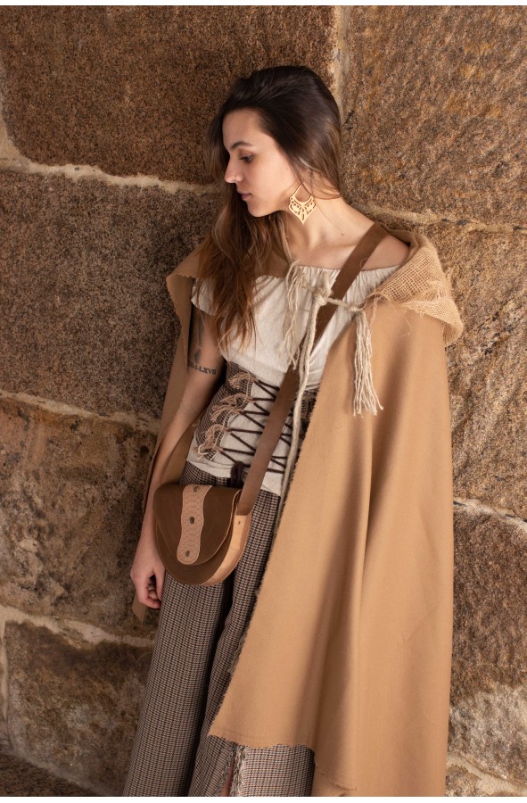 Medieval cloak with handcrafted hood Agape