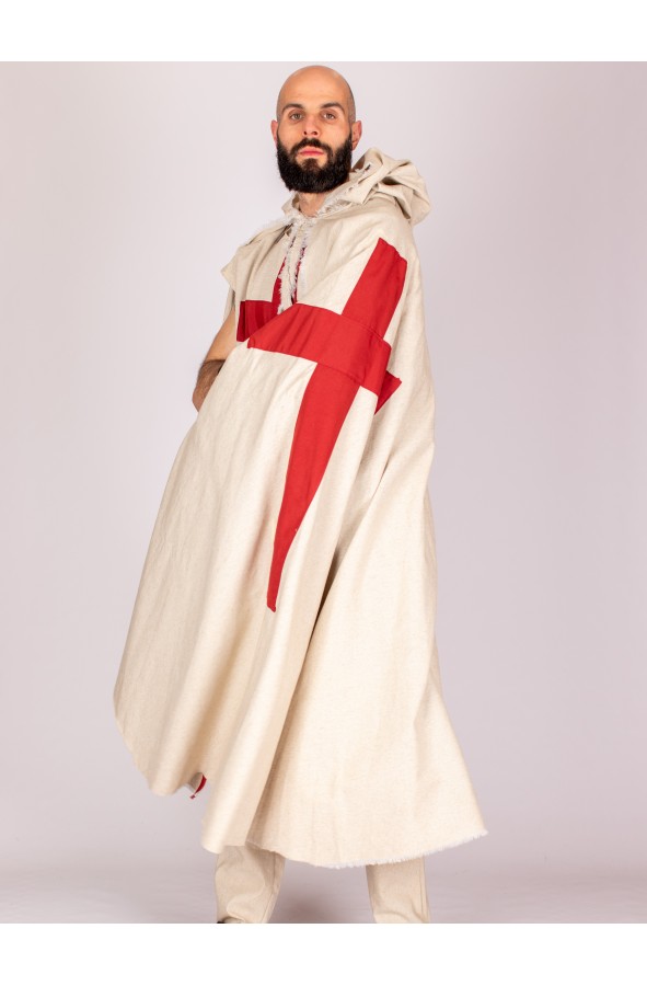Medieval Knight Templar Crusader Hugo cloak